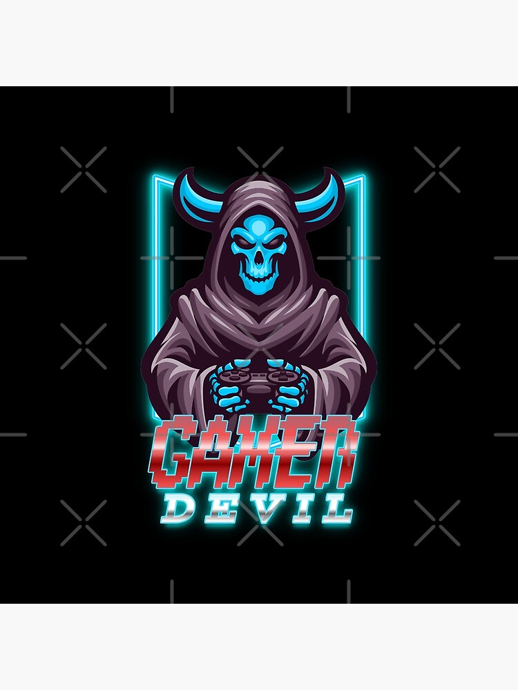 "Gamer devil " Coasters (Set of 4) for Sale by TheCasualStore | Redbubble