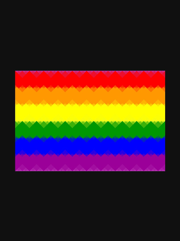 "Edgy Rainbow Flag" T-shirt by Sybille-Yates | Redbubble | rainbow t ...