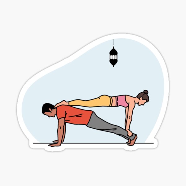 "Acro Yoga" Sticker for Sale by 0kay-co | Redbubble