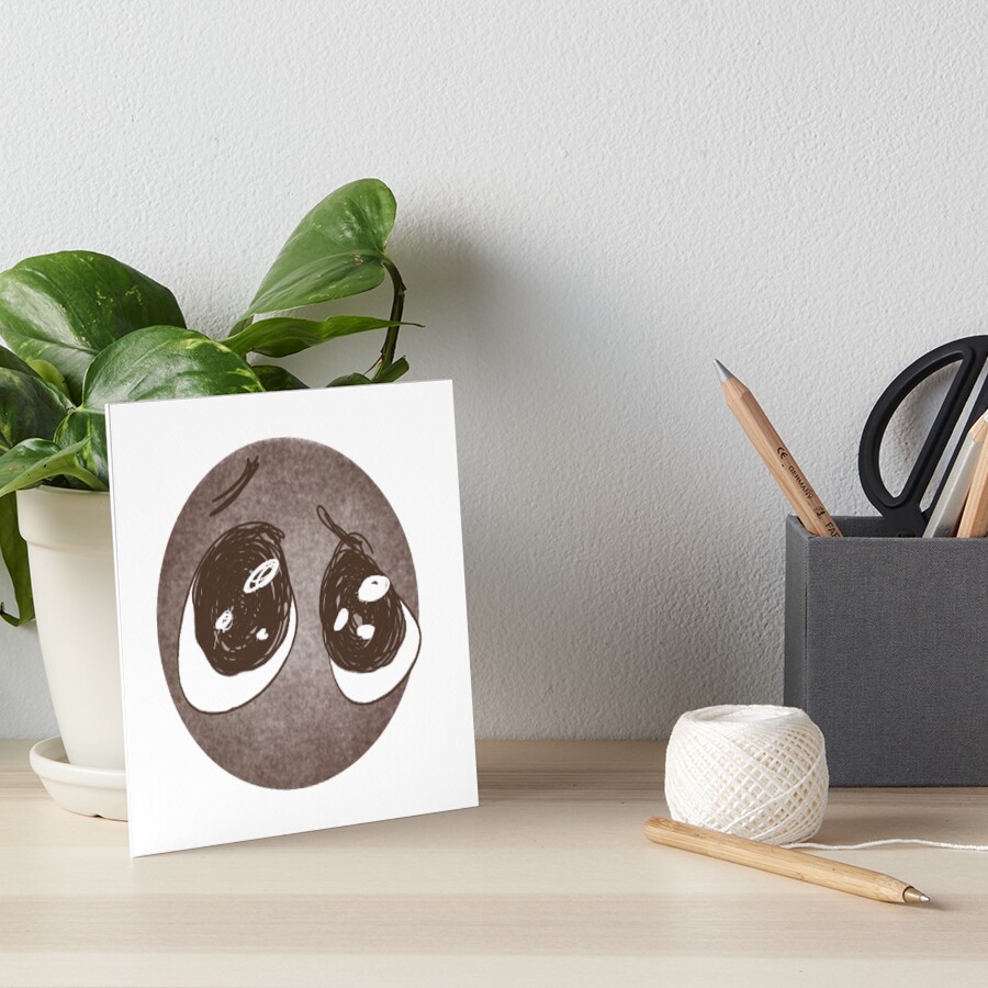 "powercry cursed emoji meme" Art Board Print by bee-trade | Redbubble