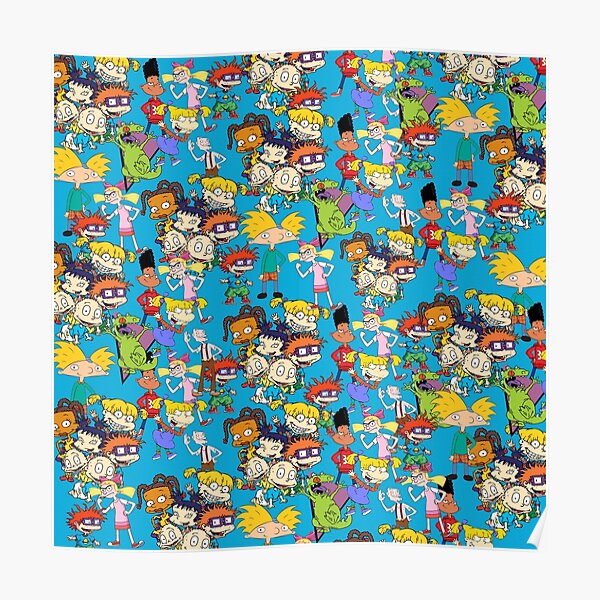 "nickelodeon rugrats and hey Arnold" Poster by aujuwara | Redbubble