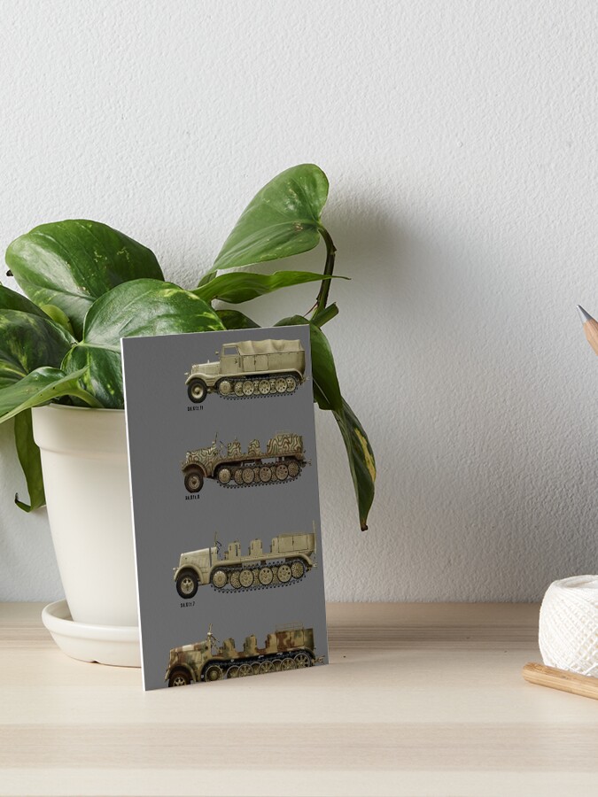 "German prime mover half-tracks of WW2" Art Board Print for Sale by ...