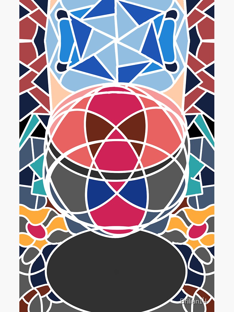 "Abstrak" Sticker by Brilian14 | Redbubble