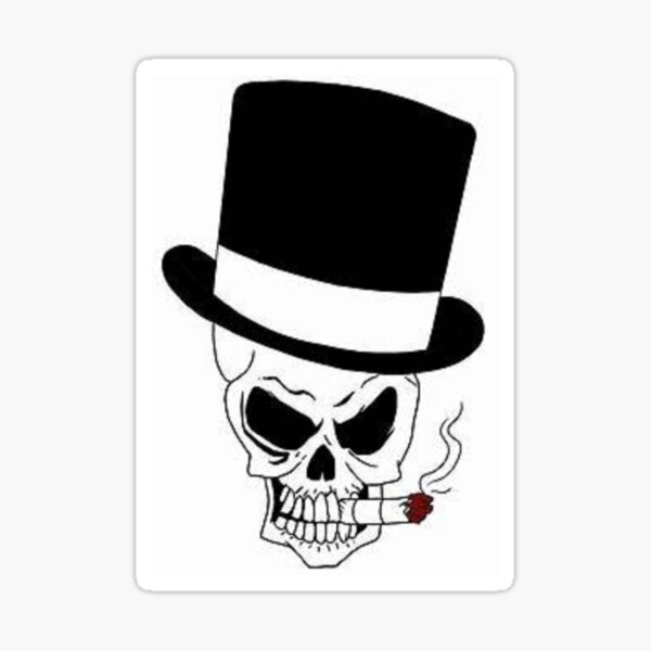 "skeleton head" Sticker for Sale by jackdoson | Redbubble