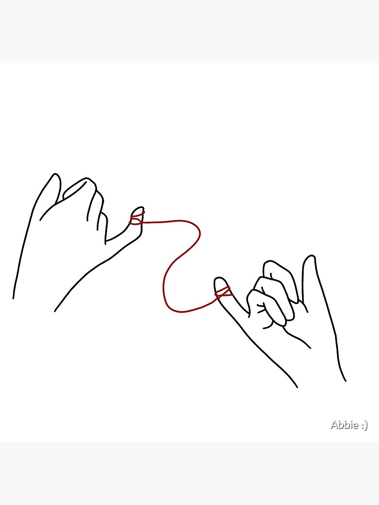 "Red String of Fate" Art Board Print for Sale by Abbie :) | Redbubble