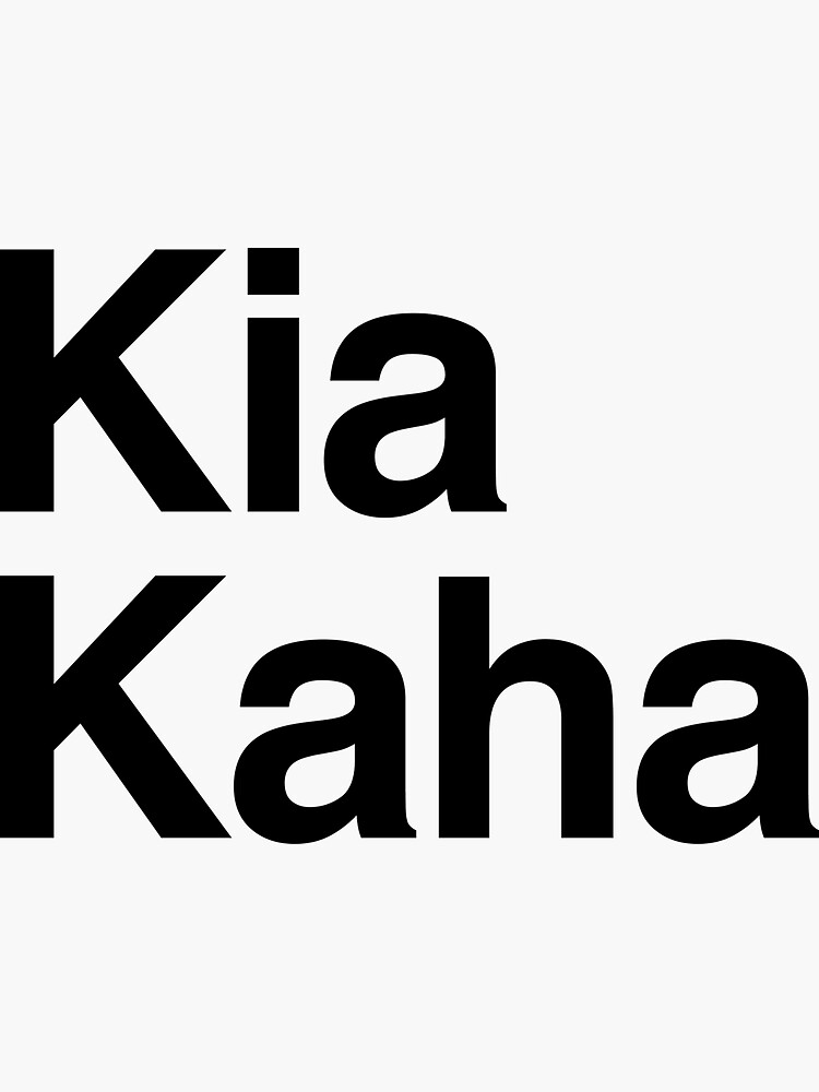 "Kia Kaha" Sticker by dyzzles | Redbubble