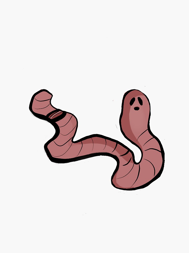 "Pink Worm Cute Aesthetic" Sticker for Sale by VintageCandy | Redbubble