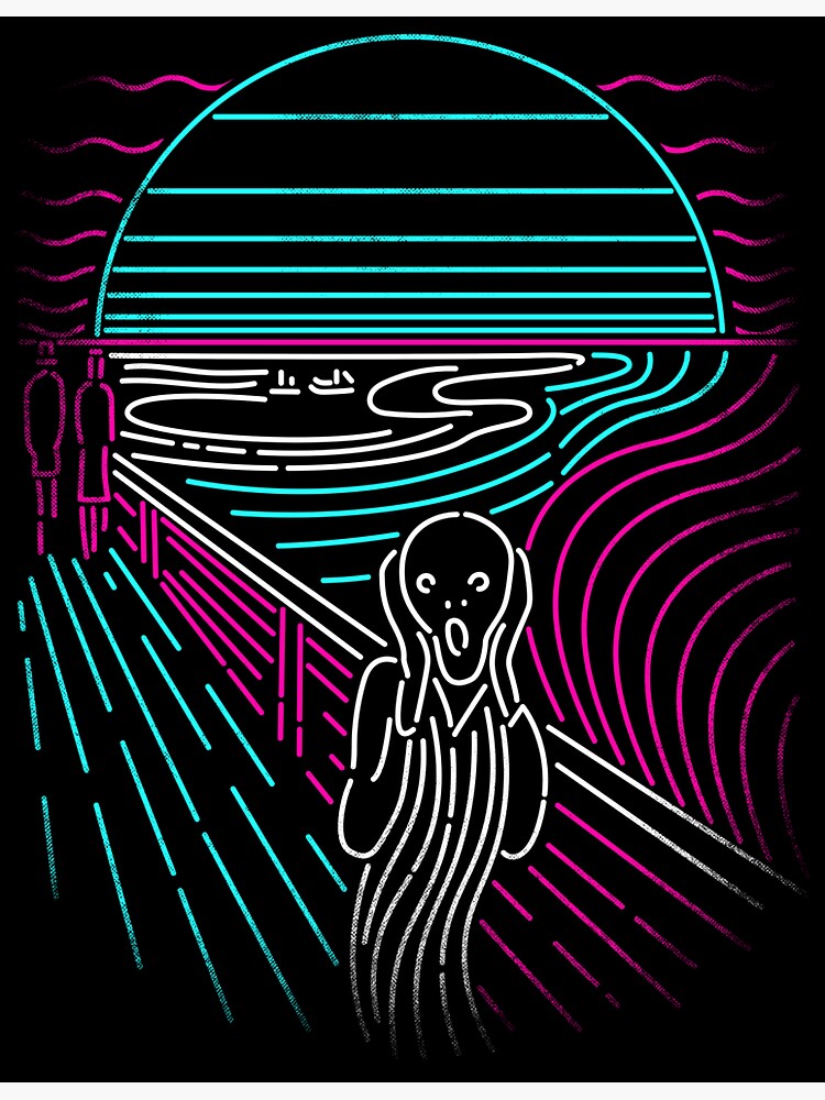 "Screaming Neon" Sticker for Sale by therocketman | Redbubble
