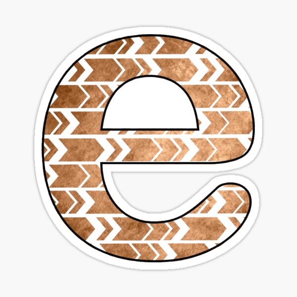 "Letter Series - e (arrows)" Sticker for Sale by jacqs | Redbubble