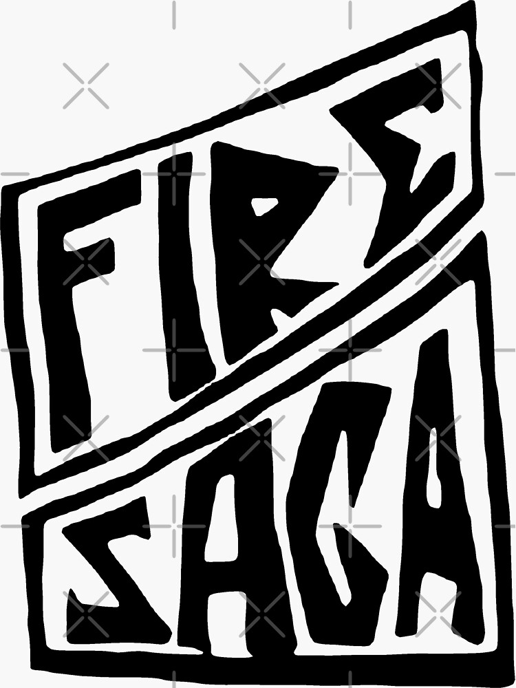 "Fire Saga" Sticker for Sale by SedgeWren | Redbubble