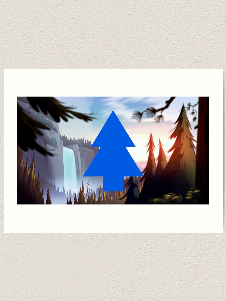 "Gravity Falls Pine Tree" Art Print by tmwcat | Redbubble