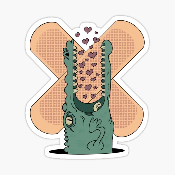 "Love bites " Sticker by NeoSkullArt | Redbubble