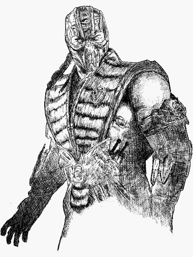 "Sub-Zero MKX Art" Sticker for Sale by blackcross | Redbubble