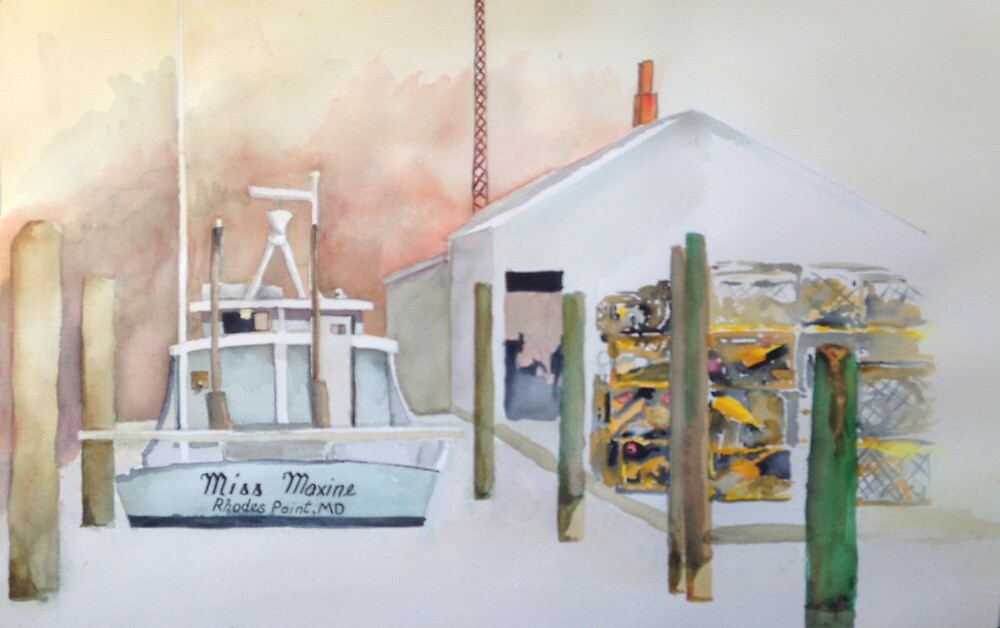 "Miss Maxine of Rhodes Point, Smith Island" by Phyllis Dixon | Redbubble