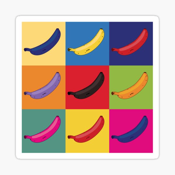 "Nine Bananas" Sticker by kololo | Redbubble