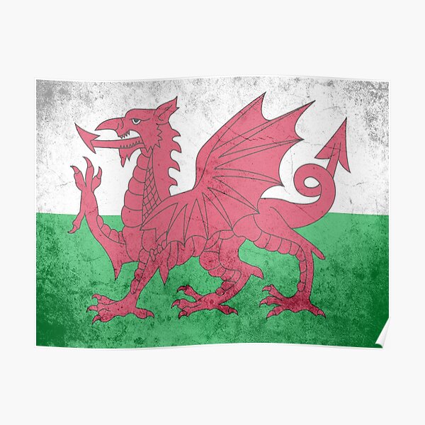 "Distressed Wales " Poster for Sale by frigamribe88 | Redbubble