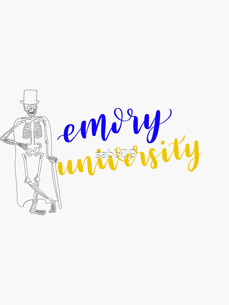 "Emory University Dooley" Sticker for Sale by sabbi19 | Redbubble