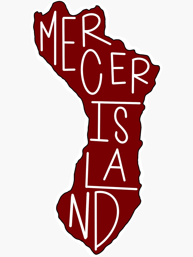 "Mercer Island Outline" Sticker for Sale by rileyvetto | Redbubble