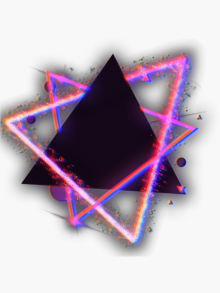 "Purple glitch" Sticker by tableclock123 | Redbubble