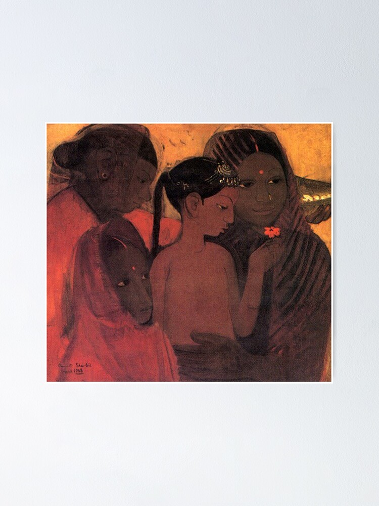 "Tribal Women - Amrita Sher-Gil" Poster for Sale by GPam | Redbubble
