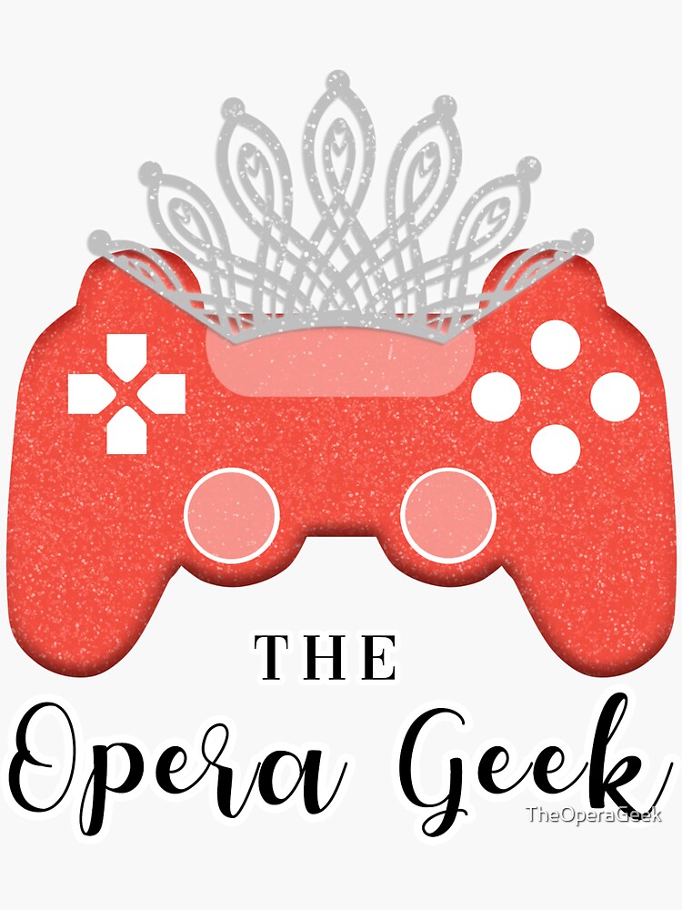 "The Opera Geek - Crowned Controller Logo" Sticker for Sale by ...