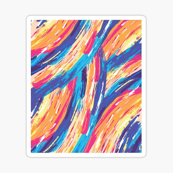 "Hand Painted Modern Abstract" Sticker for Sale by hanane-fafany23 ...