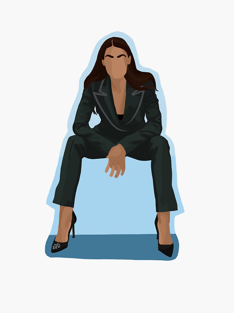 "AOC" Sticker for Sale by elsagraphic | Redbubble