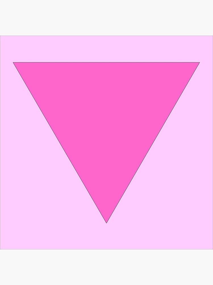 "Gay Pride Pink Triangle" Poster for Sale by kololo | Redbubble