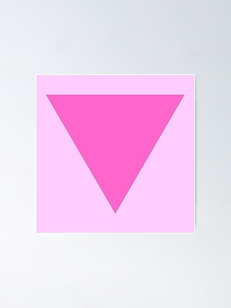 "Gay Pride Pink Triangle" Poster for Sale by kololo | Redbubble