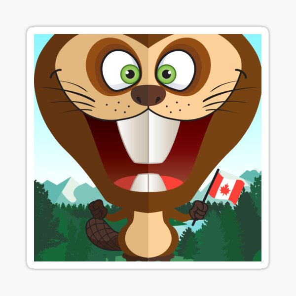 Canadian Beaver Stickers | Redbubble