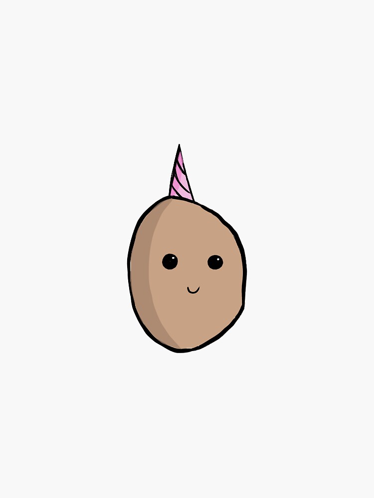 "Unicorn potato" Sticker for Sale by Nevesdesigns | Redbubble