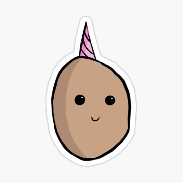 "Unicorn potato" Sticker for Sale by Nevesdesigns | Redbubble