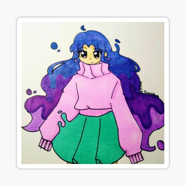 "Galaxy Girl Sticker" Sticker by DoveDrawings | Redbubble