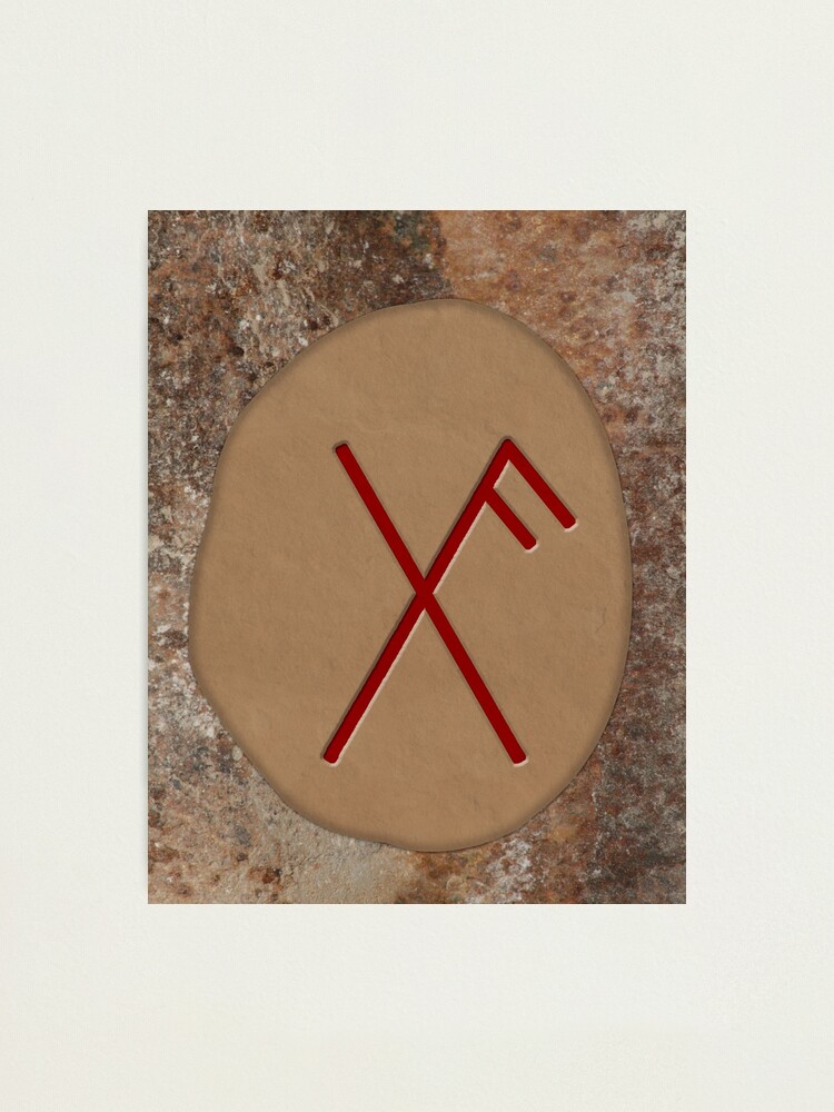 "Good Luck Bind Rune" Photographic Print for Sale by LozMac | Redbubble