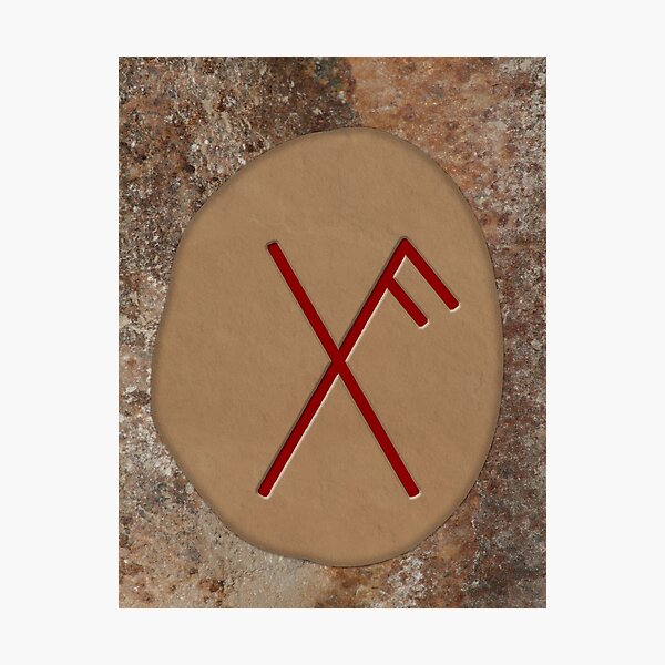 "Good Luck Bind Rune" Photographic Print for Sale by LozMac | Redbubble