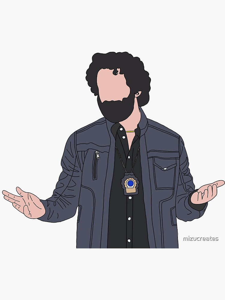"Adrian Pimento B99" Sticker for Sale by mizucreates | Redbubble