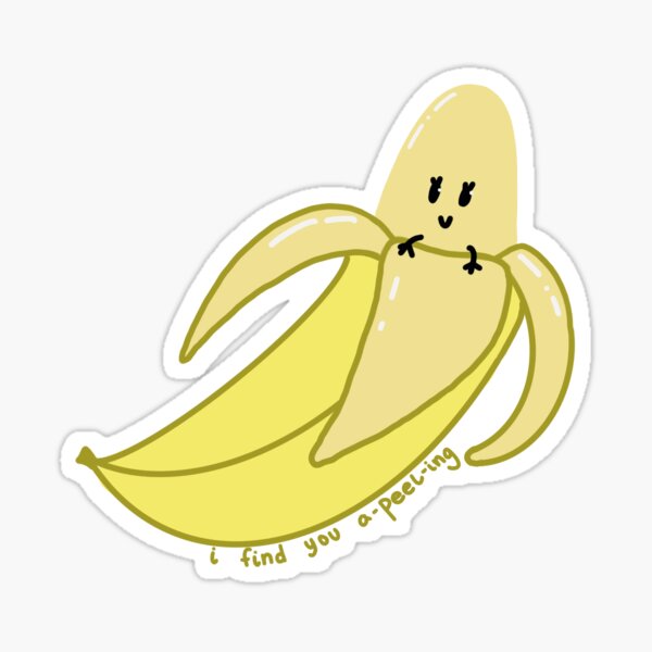 "Cutie Fruity Anna the Banana" Sticker by mkharden | Redbubble