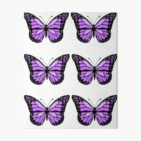"purple butterfly sticker pack" Art Board Print for Sale by ...