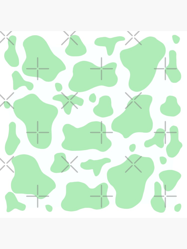 "Mint Cow Print" Sticker for Sale by zoeyyyrose | Redbubble