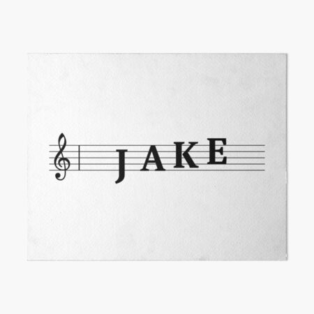 Jake Name Tag Wall Art | Redbubble