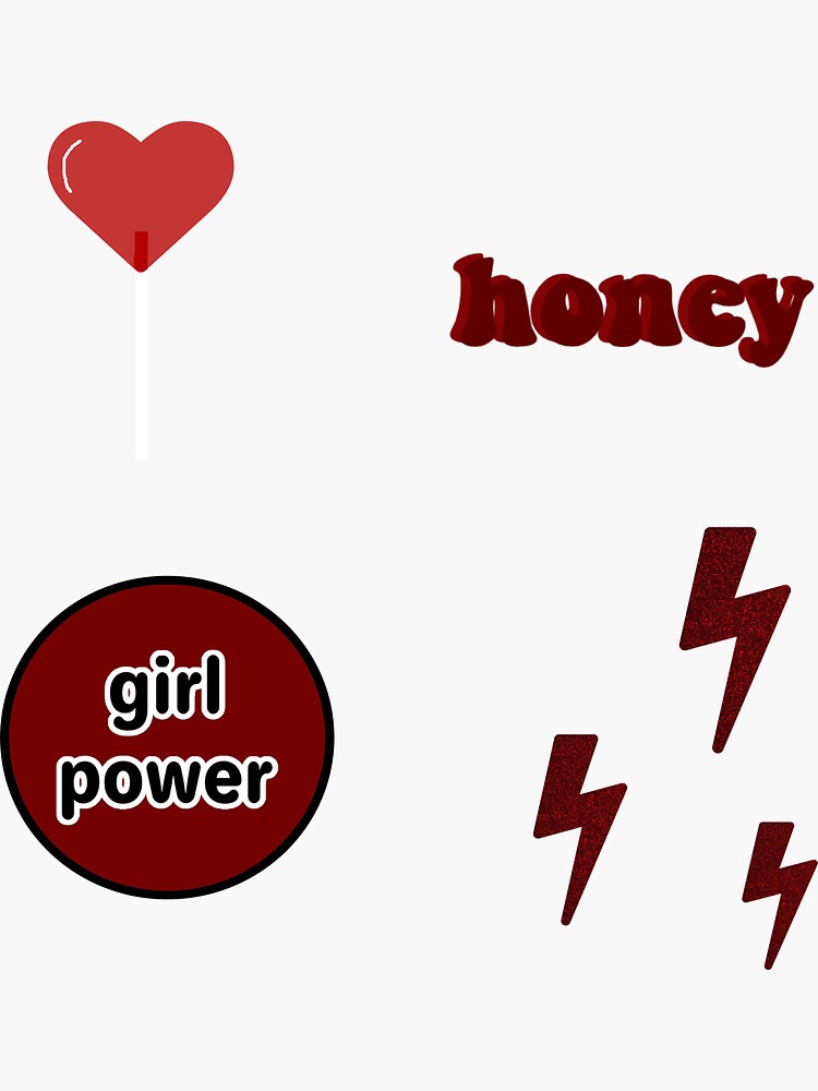 "Dark Red Sticker Pack- Collab with xxreddustxx" Sticker by sjstickerss ...