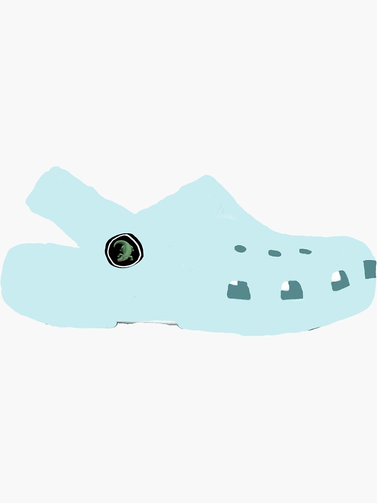 "Blue croc" Sticker by socal-stickers | Redbubble