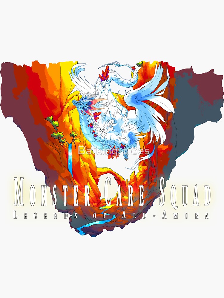 "MONSTER CARE SQUAD: Legends of Ald-Amura" Sticker for Sale by Barking ...