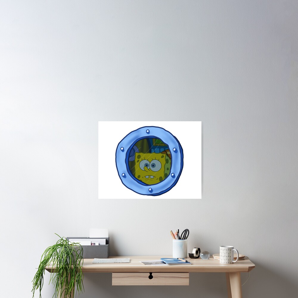 "Spongebob Window" Poster for Sale by kayleefisherr | Redbubble