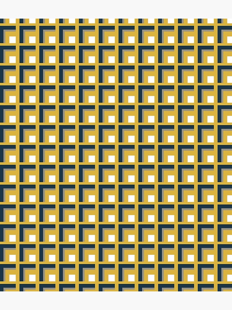 "Halbes Feld-unbedeutendes geometrisches Muster im Senfgelb, im ...