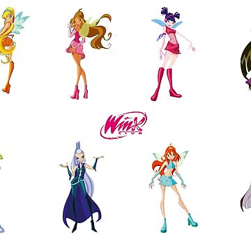 "winx sticker pack" Sticker for Sale by alexyuh | Redbubble