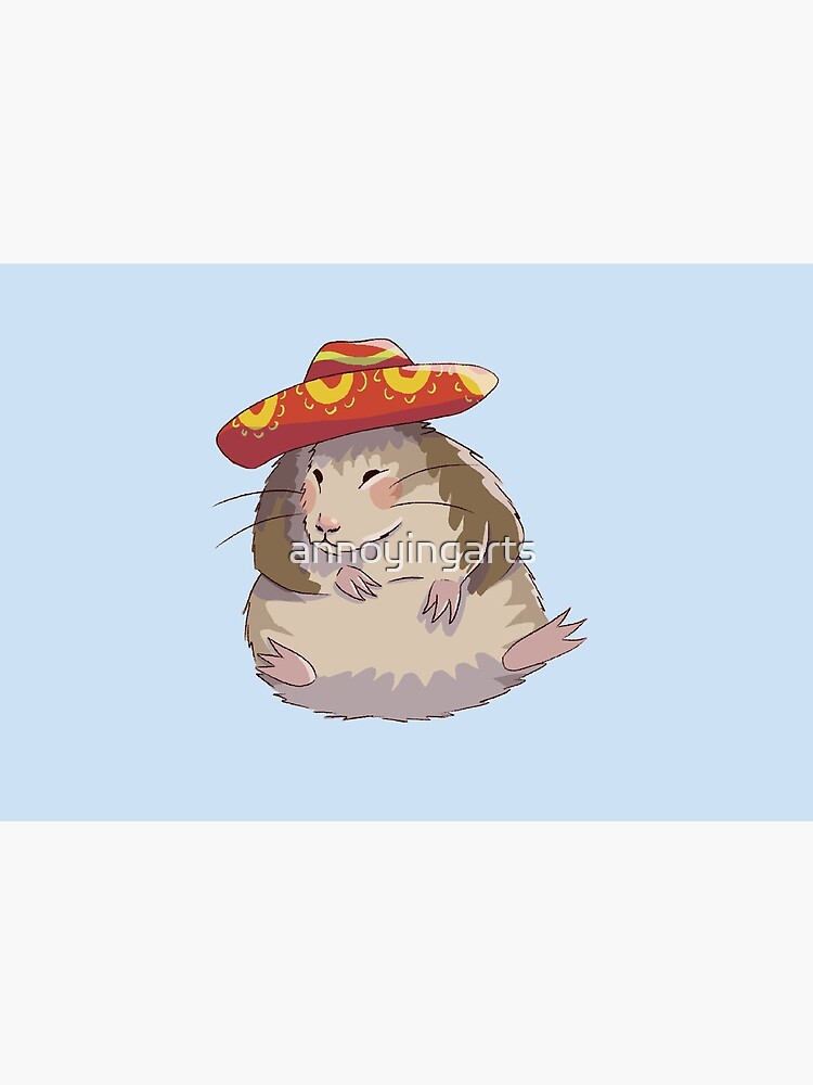 "Fat rat with a hat" Mask by annoyingarts | Redbubble