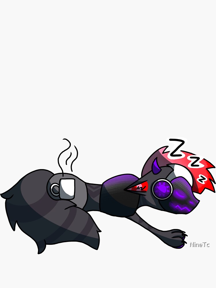 "sleepy protogen" Sticker for Sale by NineTc | Redbubble
