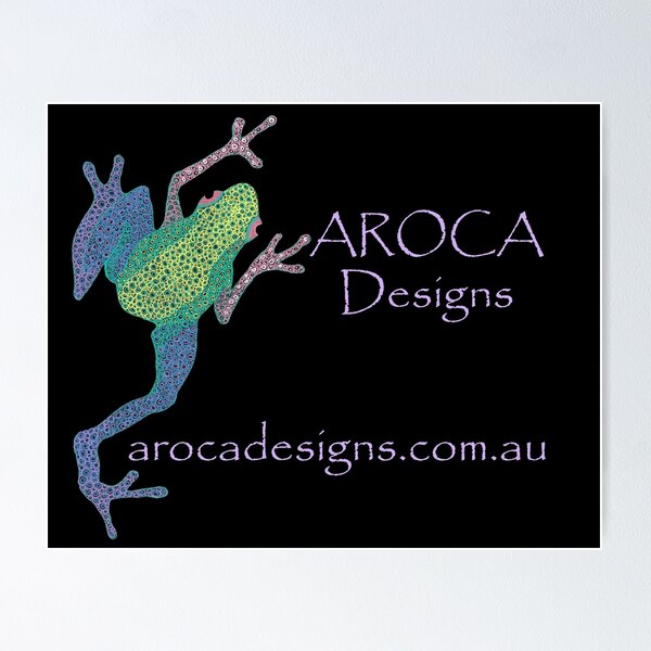 "aroca logo with web" Poster for Sale by KTodman | Redbubble