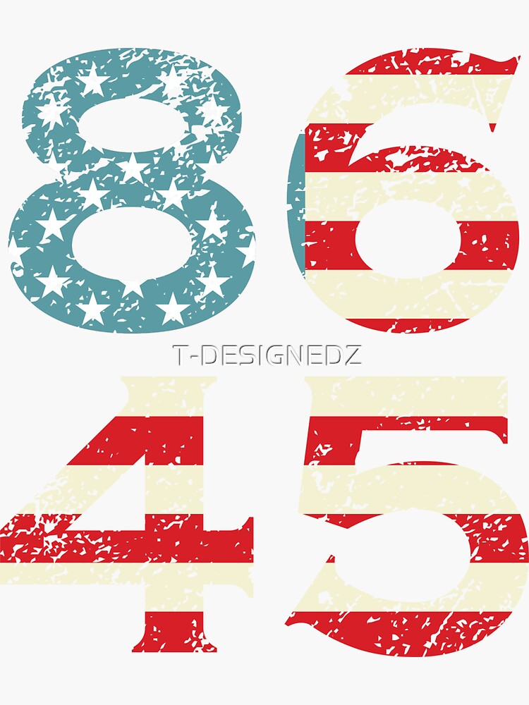 "8645, 8645 meaning, what does 8645 mean" Sticker for Sale by T ...